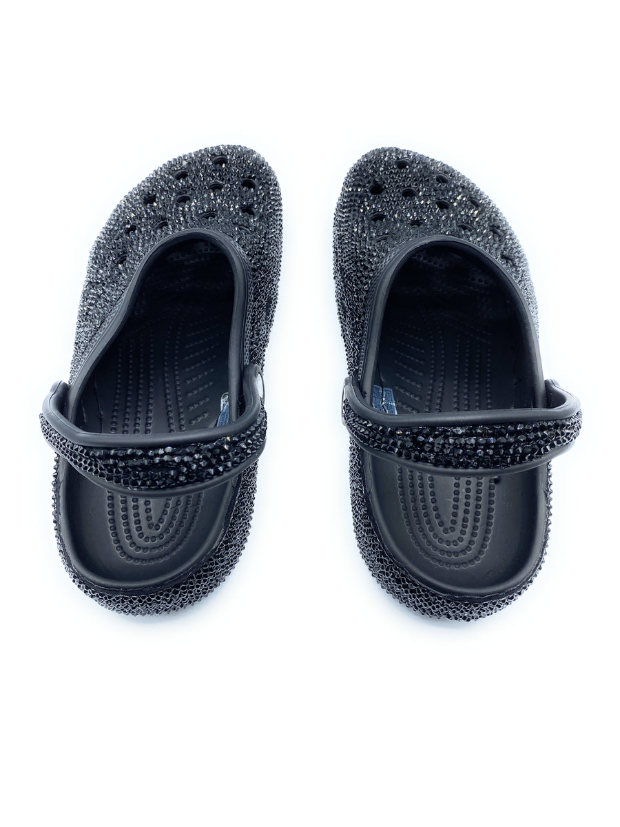 Bling Black Rhinestone Clogs Adult – PinkIce Novelty